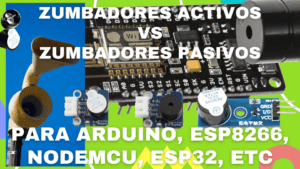Active or passive buzzer for Arduino, ESP8266, NodeMCU, ESP32, etc ...